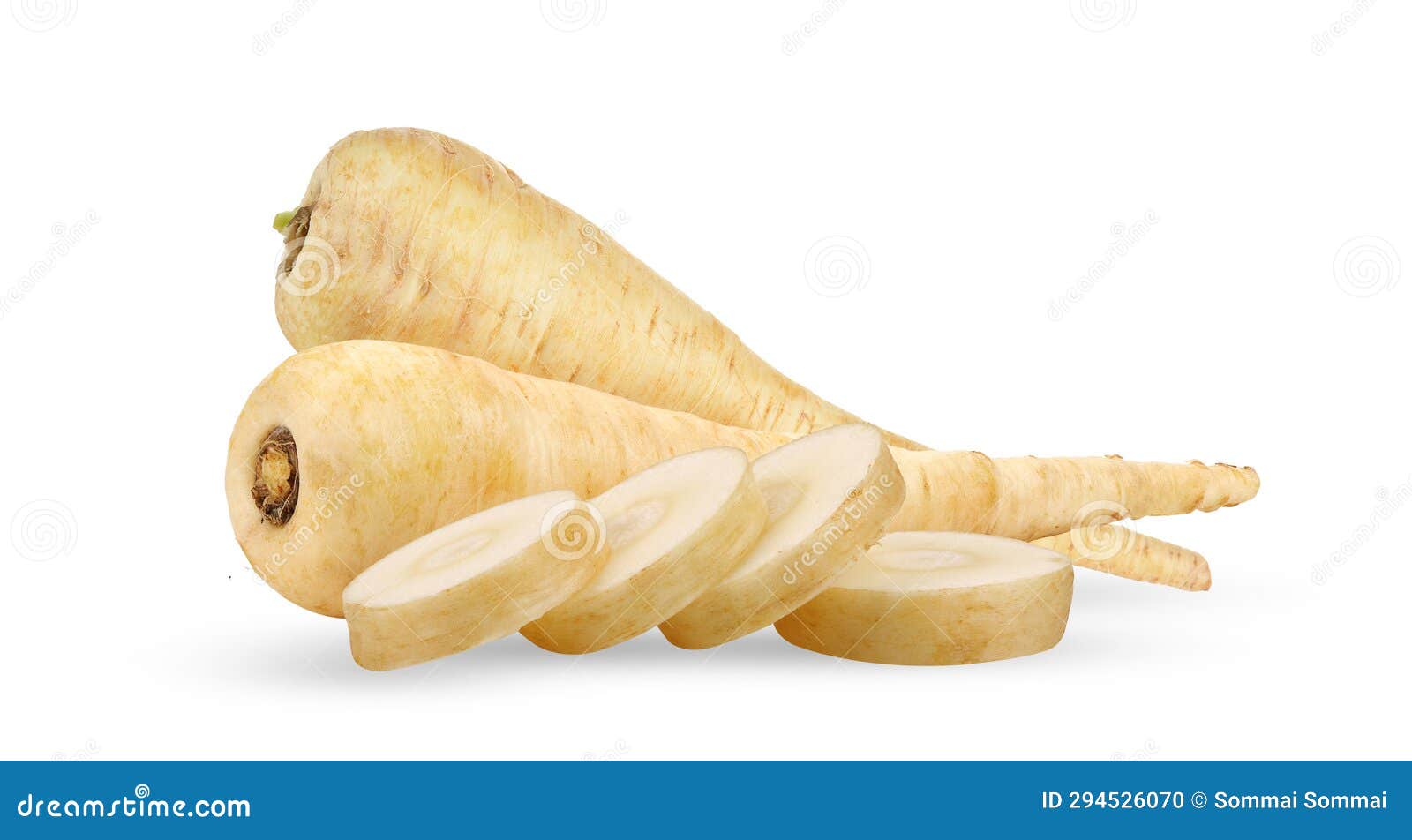 Fresh Parsnip Roots on White Stock Photo - Image of fruit, dessert ...