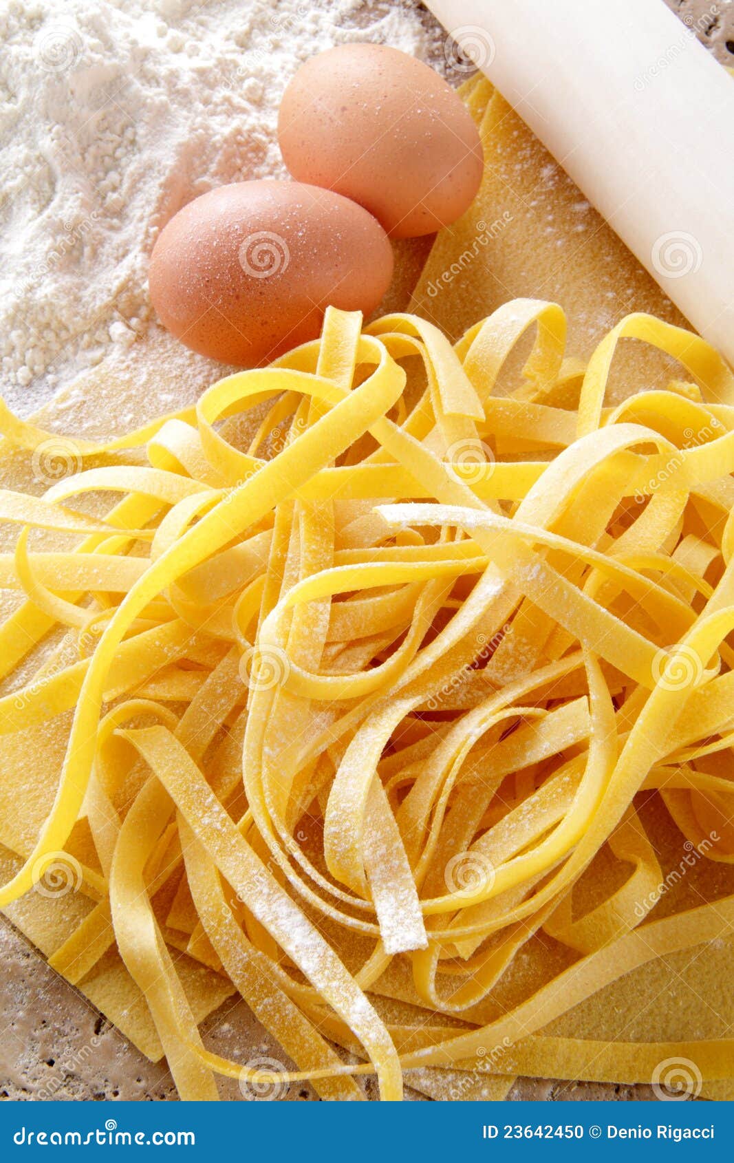 Fresh Pasta Tagliolini Handmade Stock Photo - Image of homemade, food ...