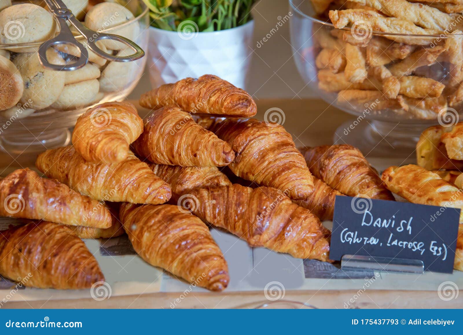 Fresh Pastry, Crispy Morning Croissants, Breakfast in Hotel. Breakfast ...