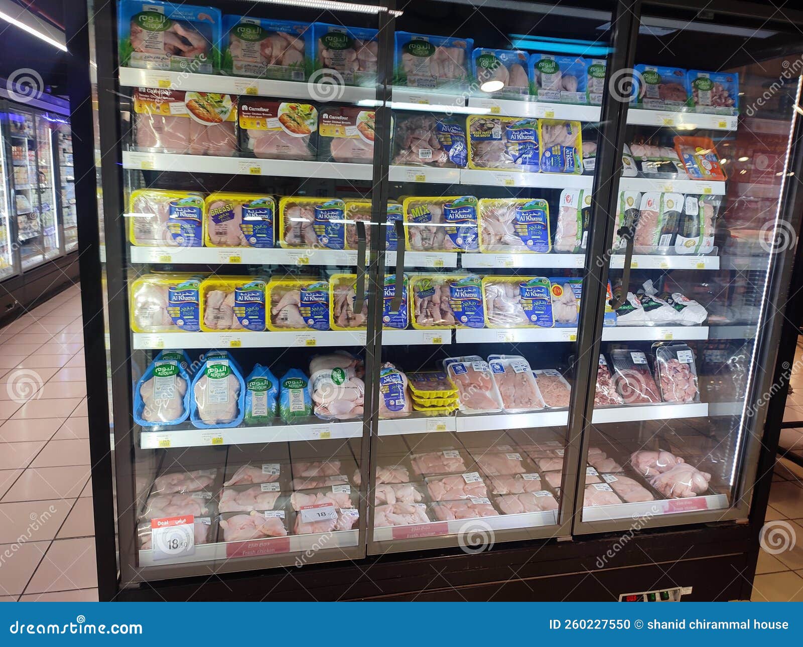 Fresh Paultri Chicken Display Editorial Image - Image of chicken ...