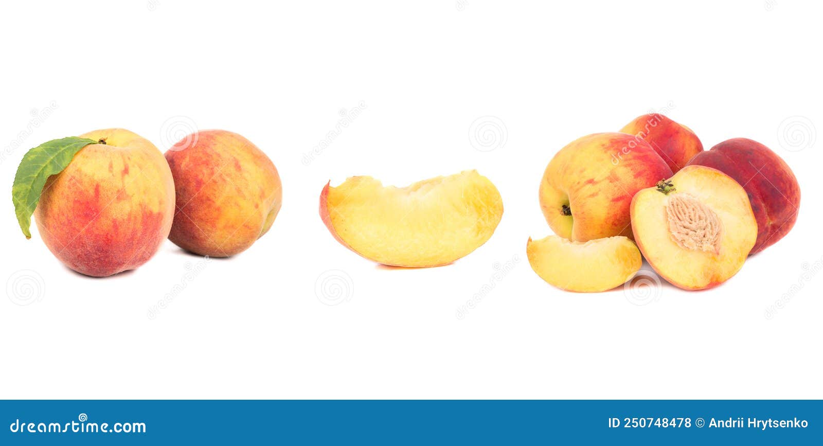 Fresh peach isolate stock photo. Image of gourmet, healthy - 250748478