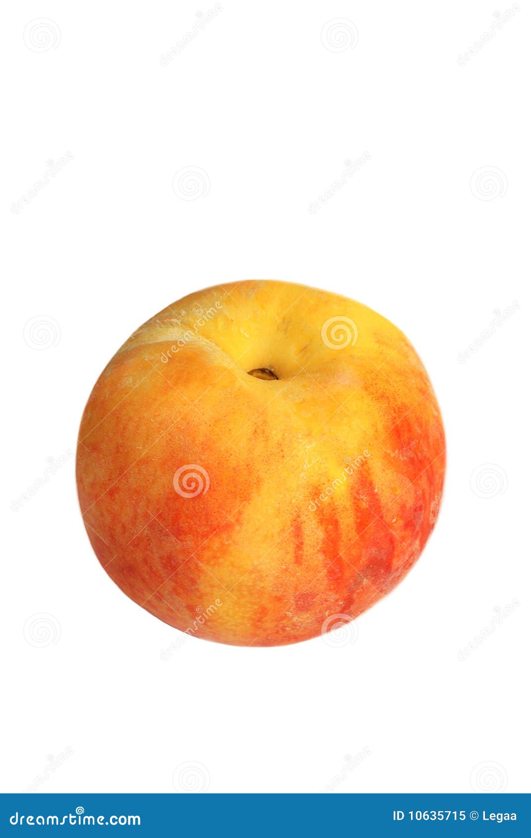 Fresh peach isolated stock image. Image of isolated, healthy - 10635715