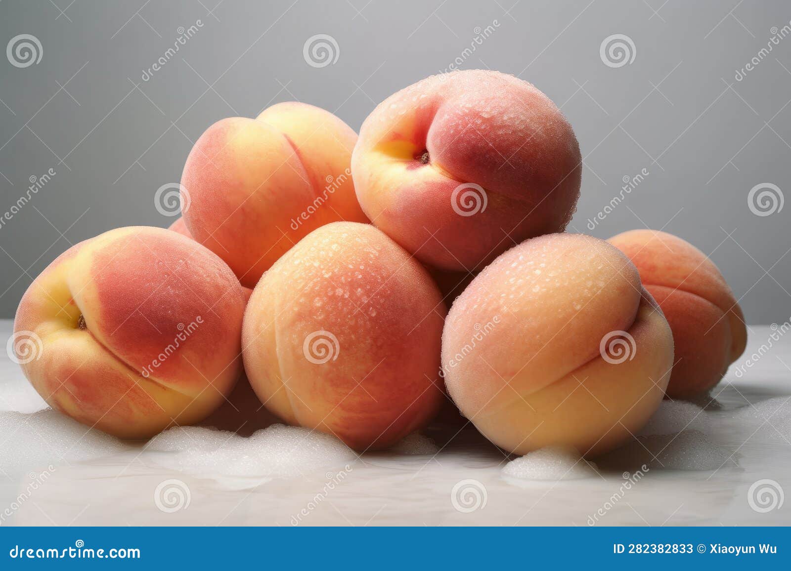 Fresh Peach Solid Color Background Image Generative AI Stock ...