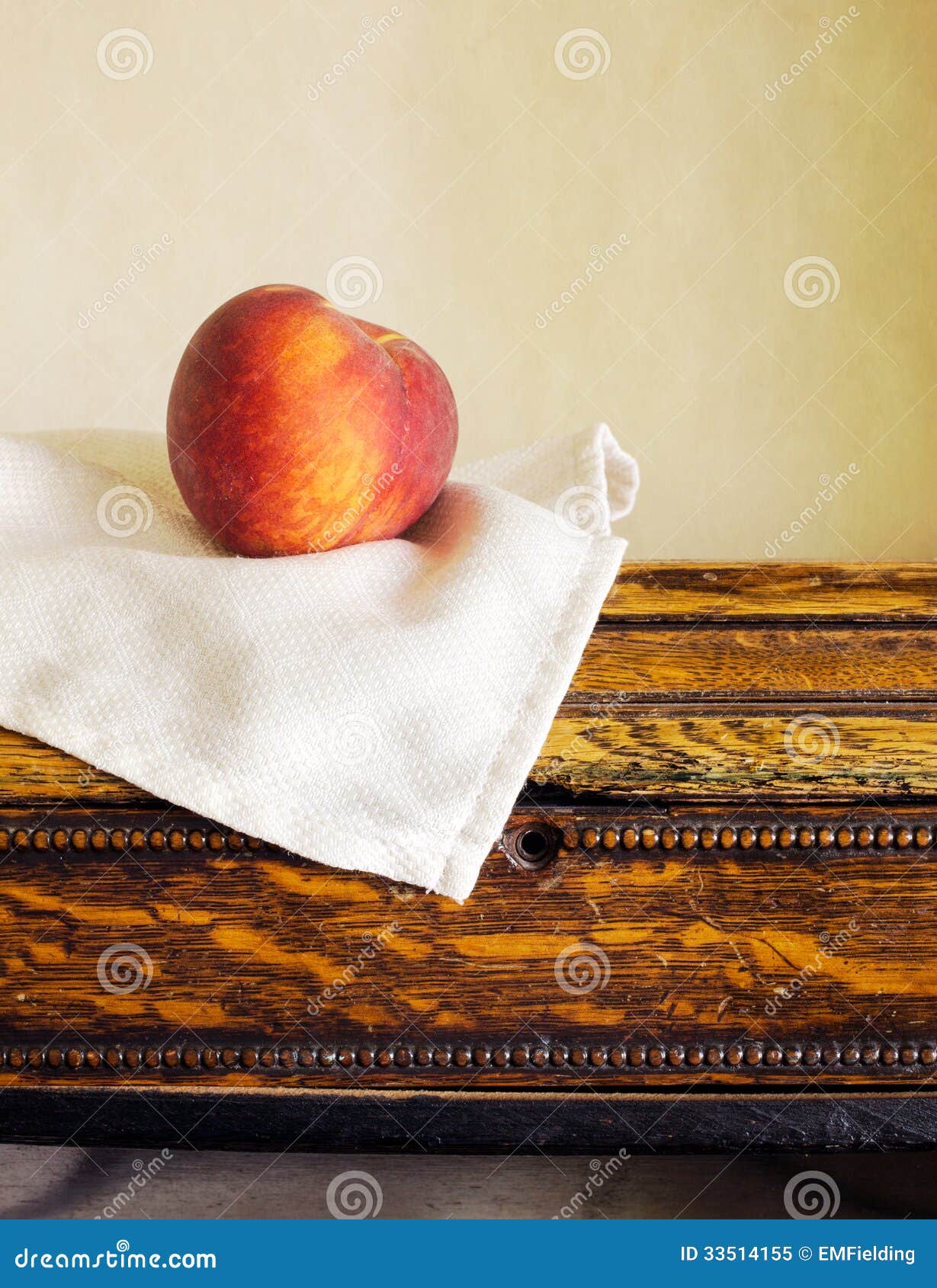 Fresh peach on a table stock image. Image of ripe, peach - 33514155