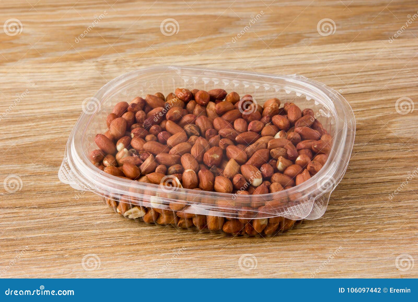 Peanuts in Plastic Packaging. Stock Photo - Image of peanut, container ...