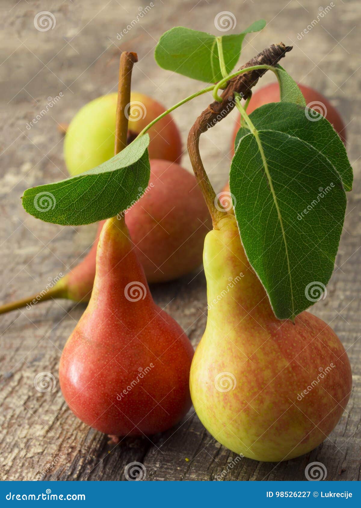 Fresh pears stock image. Image of lifestyle, fresh, wooden - 98526227