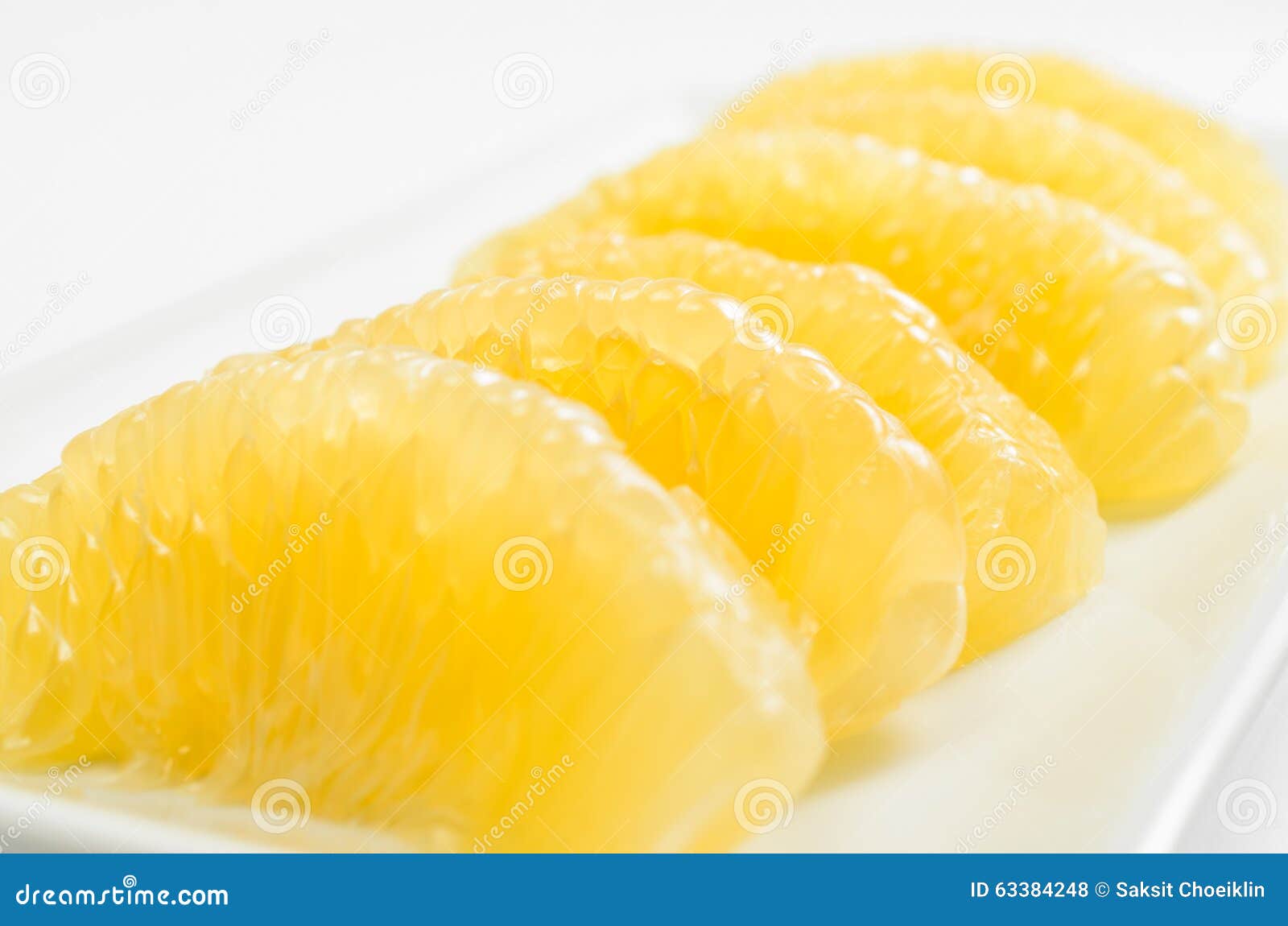 Fresh Peeled Pomelo Citrus Fruit Stock Photo - Image of tropical ...