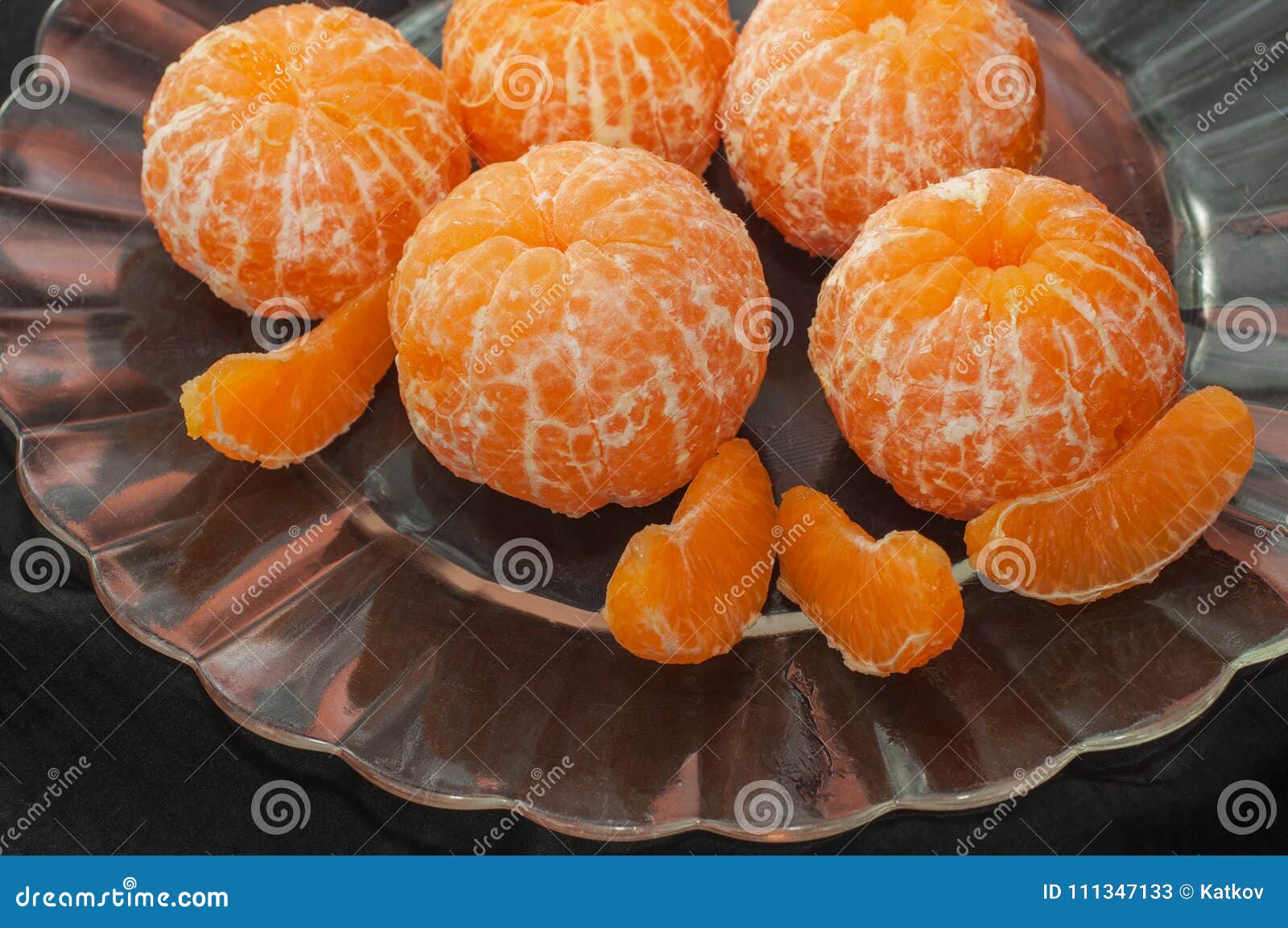 Fresh peeled tangerine stock image. Image of mandarins - 111347133