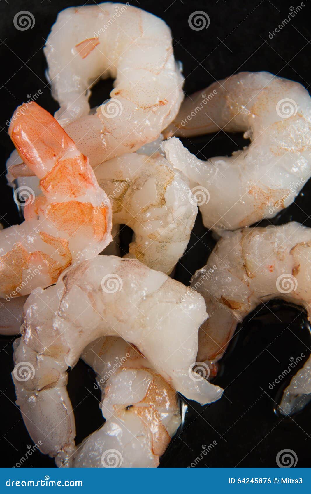 Fresh Peeled Uncooked Shrimp Harvest Stock Photo - Image of group ...