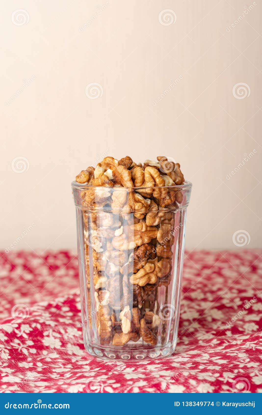 Fresh Peeled Walnuts in a Glass Stock Photo - Image of nutrition ...