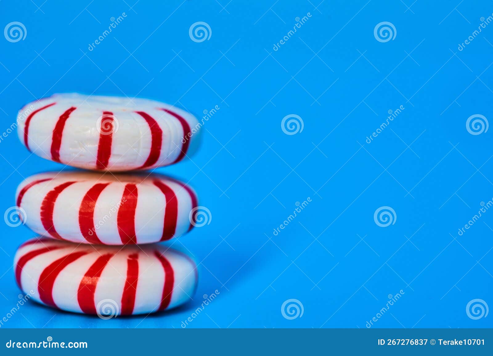 Fresh Peppermint Candy Stacked Hard Candy Stock Image - Image of ...
