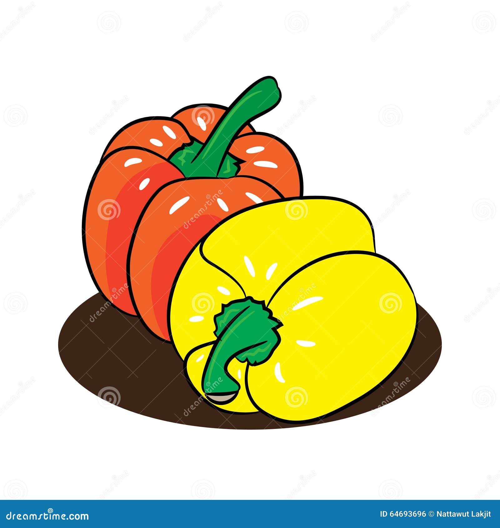 Fresh Peppers Cartoon .Vectors Stock Illustration - Illustration of ...
