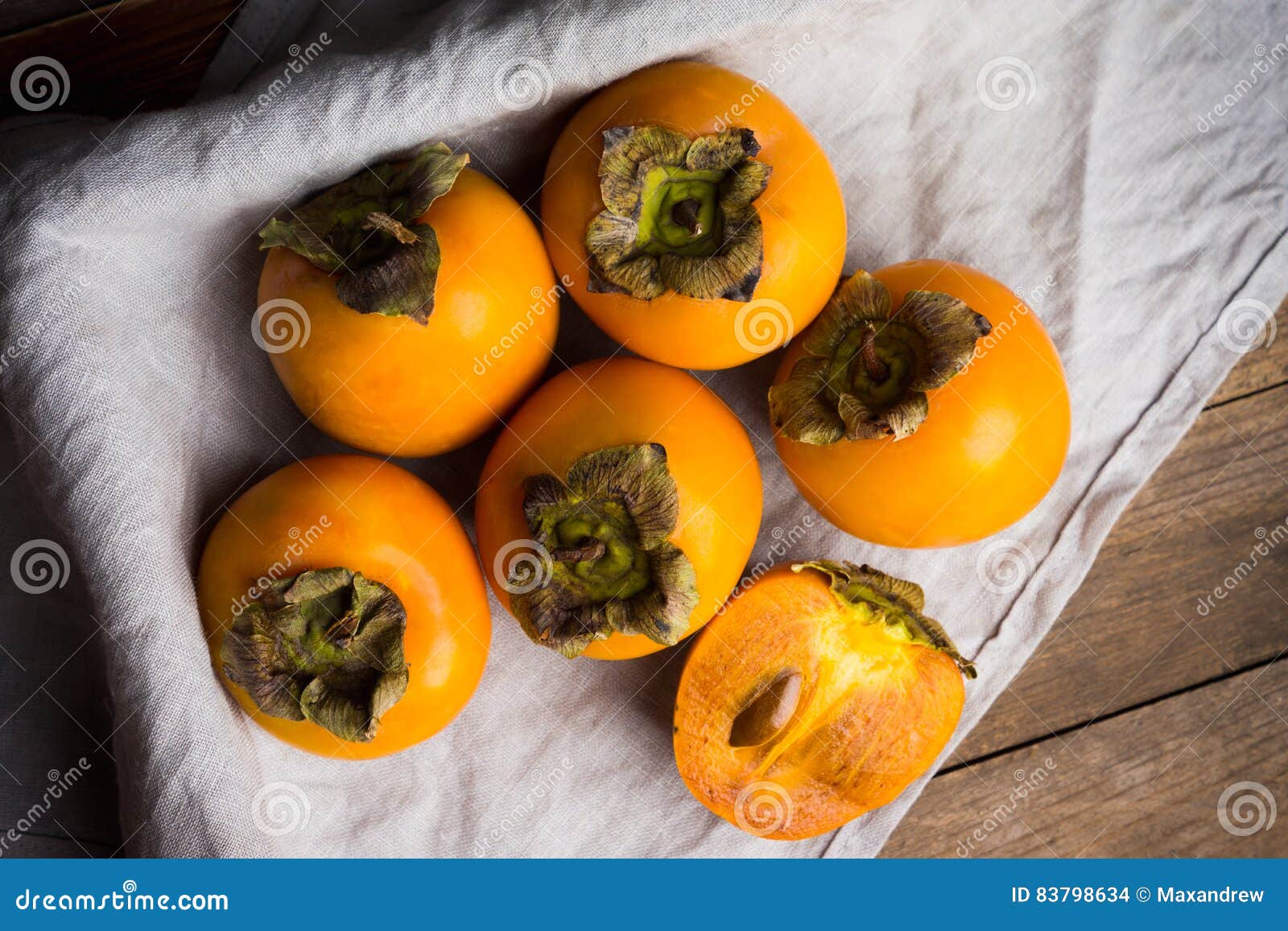 Fresh persimmon fruit stock photo. Image of focus, grange - 83798634