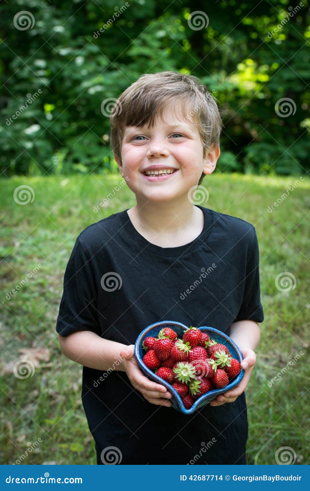 Fresh picked strawberries stock photo. Image of heart - 42687714