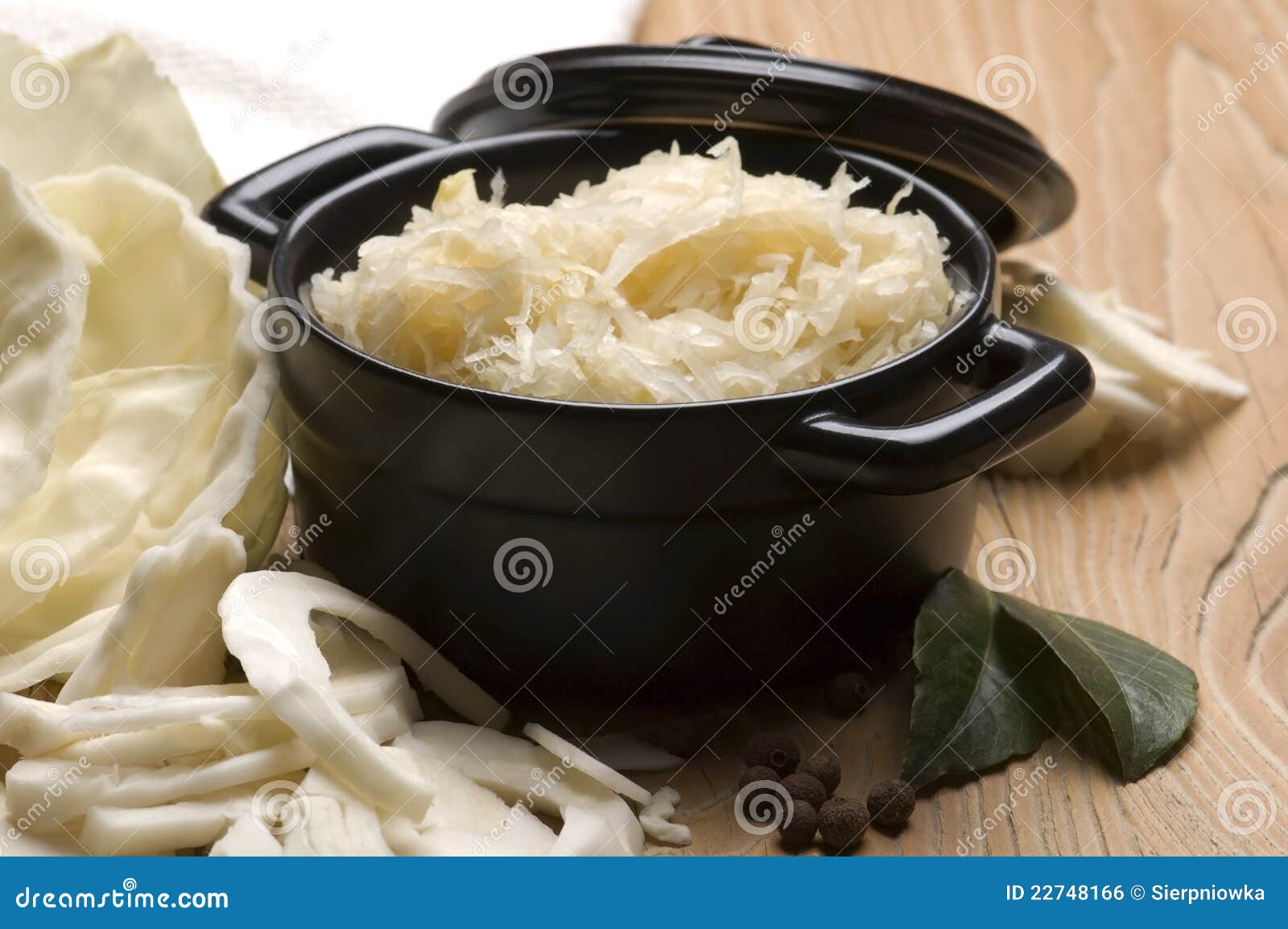 Fresh Pickled Cabbage - Polish Sauerkraut Stock Photo - Image of ...