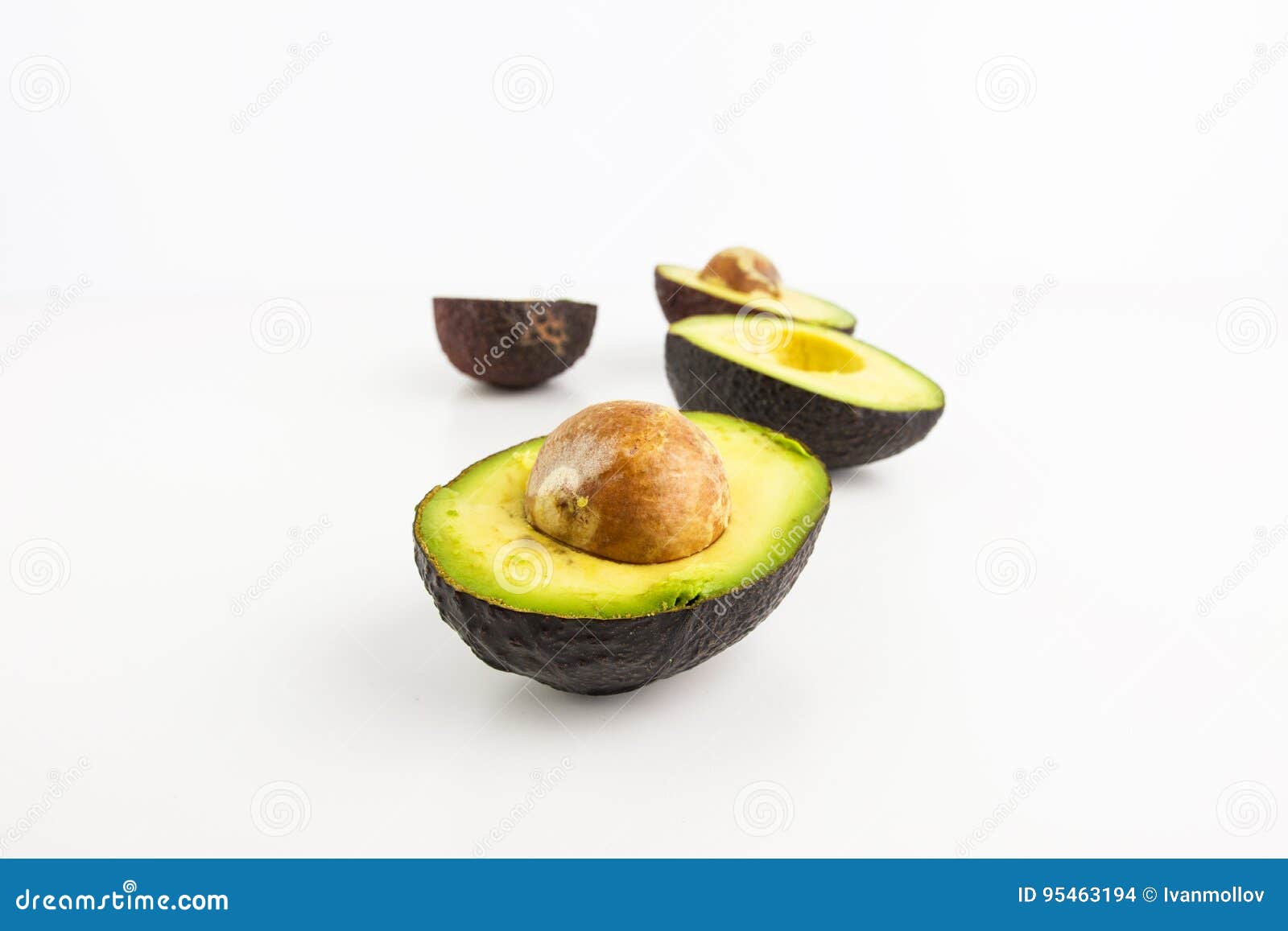 Fresh Pieces of Avocados stock photo. Image of salad - 95463194