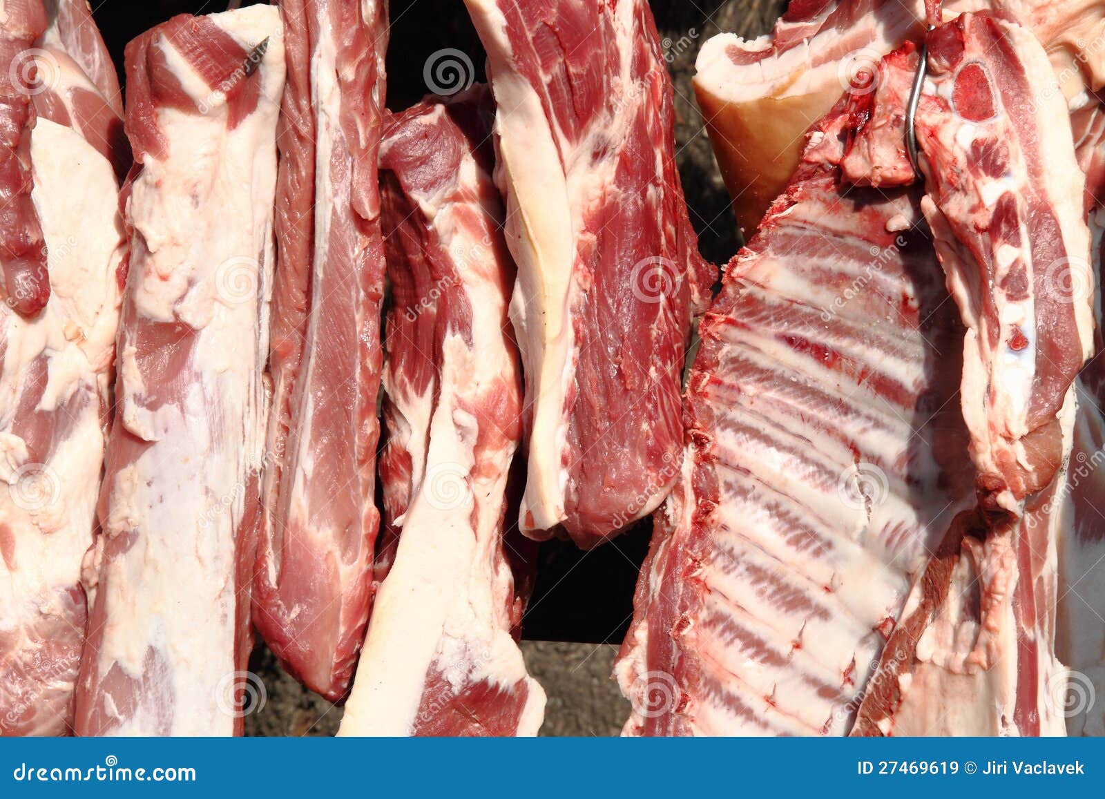 Fresh pig meat stock image. Image of produce, sirloin - 27469619