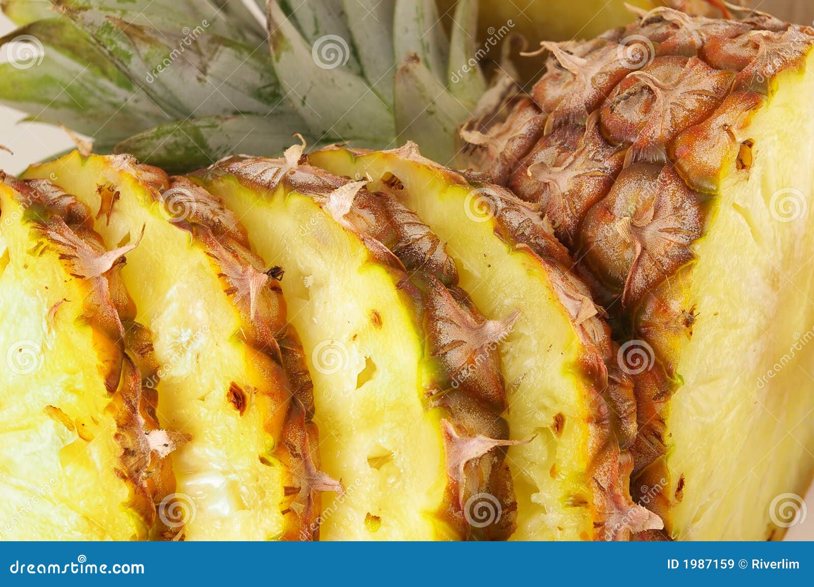 Fresh pineapple stock image. Image of pineaple, comosus - 1987159