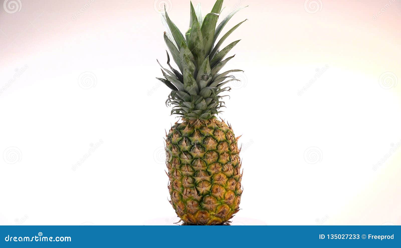 Fresh Pineapple Spinning on White Background Stock Video - Video of ...