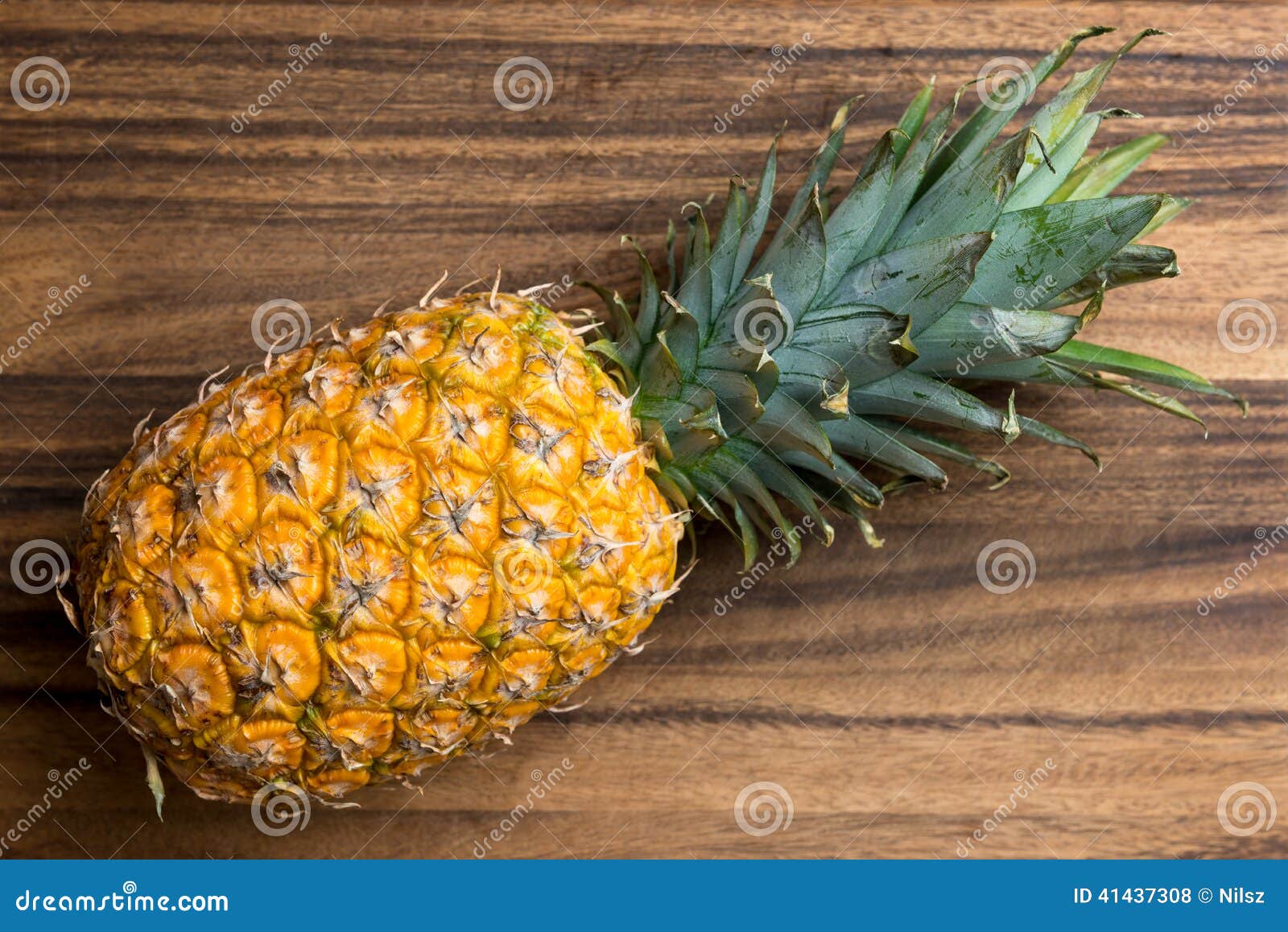 Fresh pineapple stock photo. Image of board, juicy, ananas - 41437308