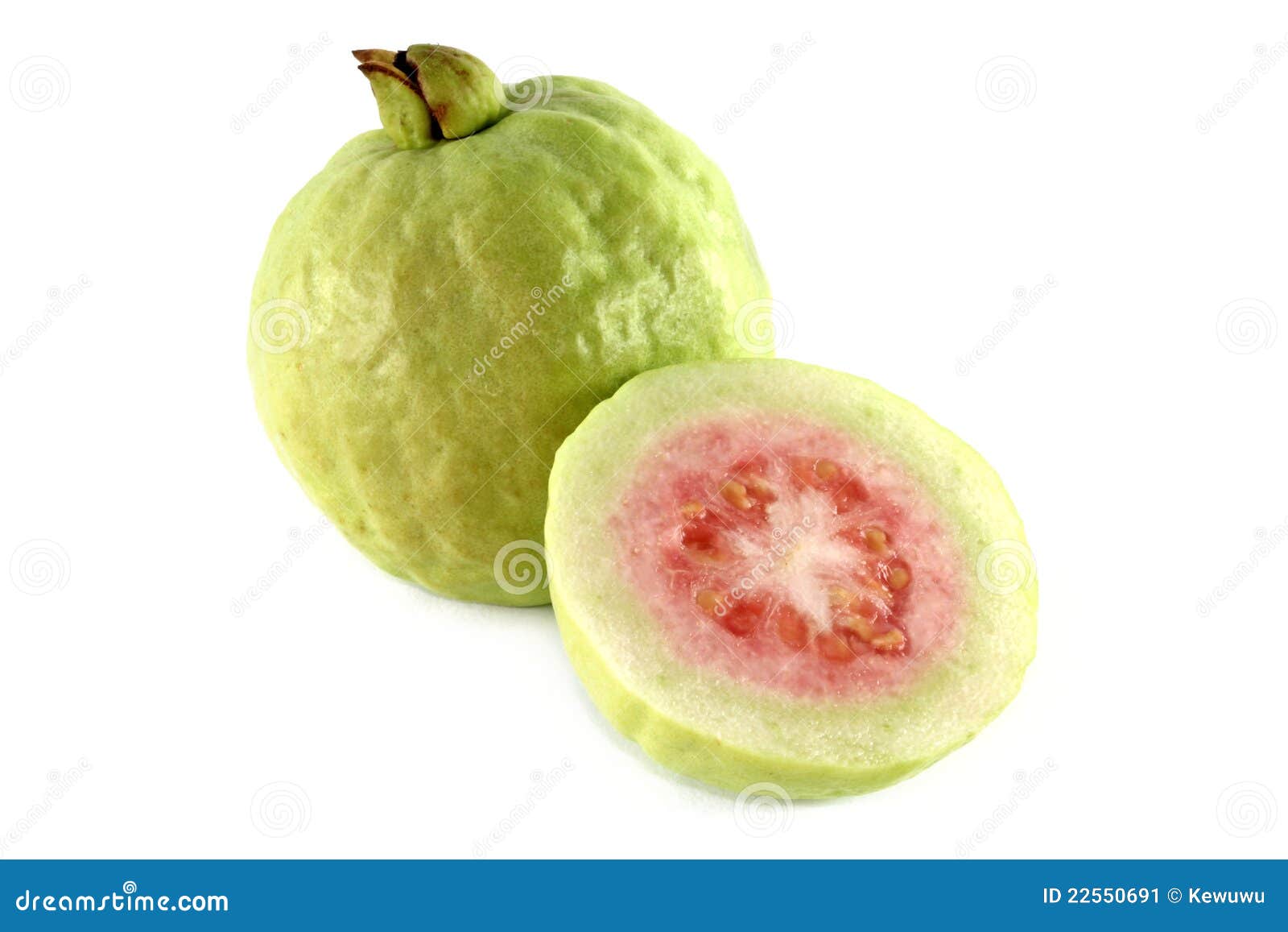 Fresh Pink Apple Guava Cut in Half Stock Image - Image of nutrition ...