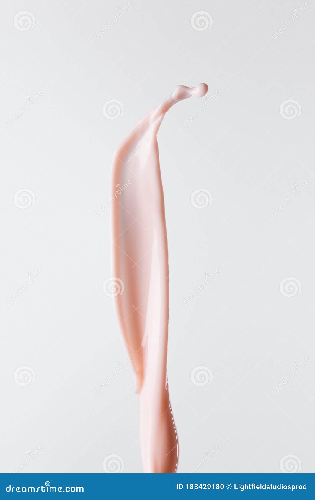 Fresh Pink Milk Splash Isolated on Stock Photo - Image of nutrition ...