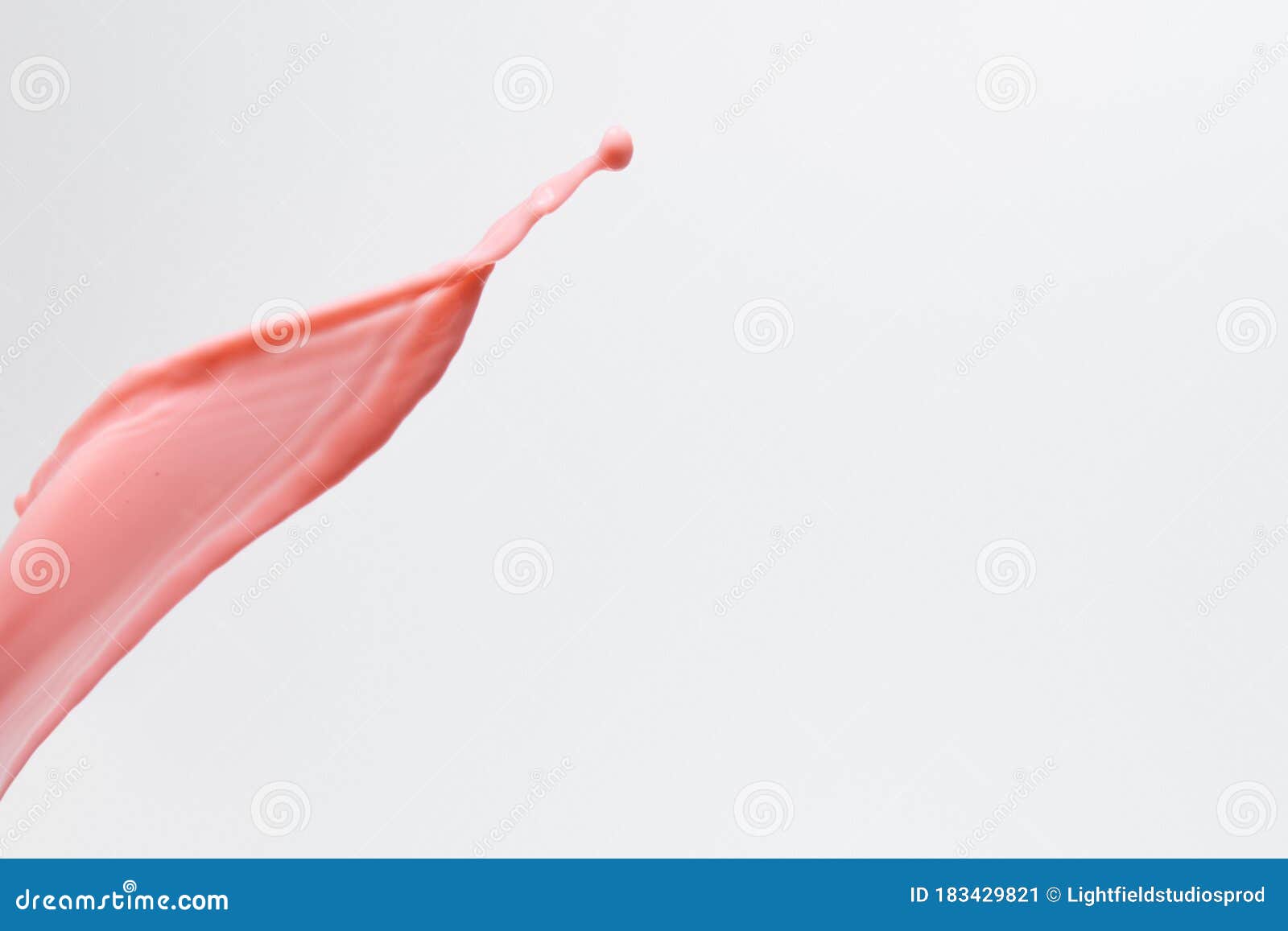Fresh Pink Milk Splash Isolated on Stock Image - Image of splashing ...