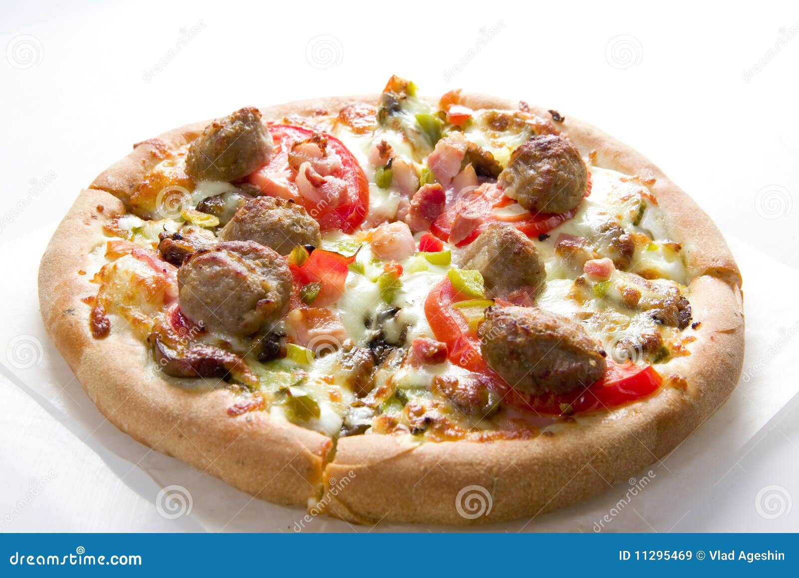 Fresh pizza stock image. Image of edible, eating, fast - 11295469