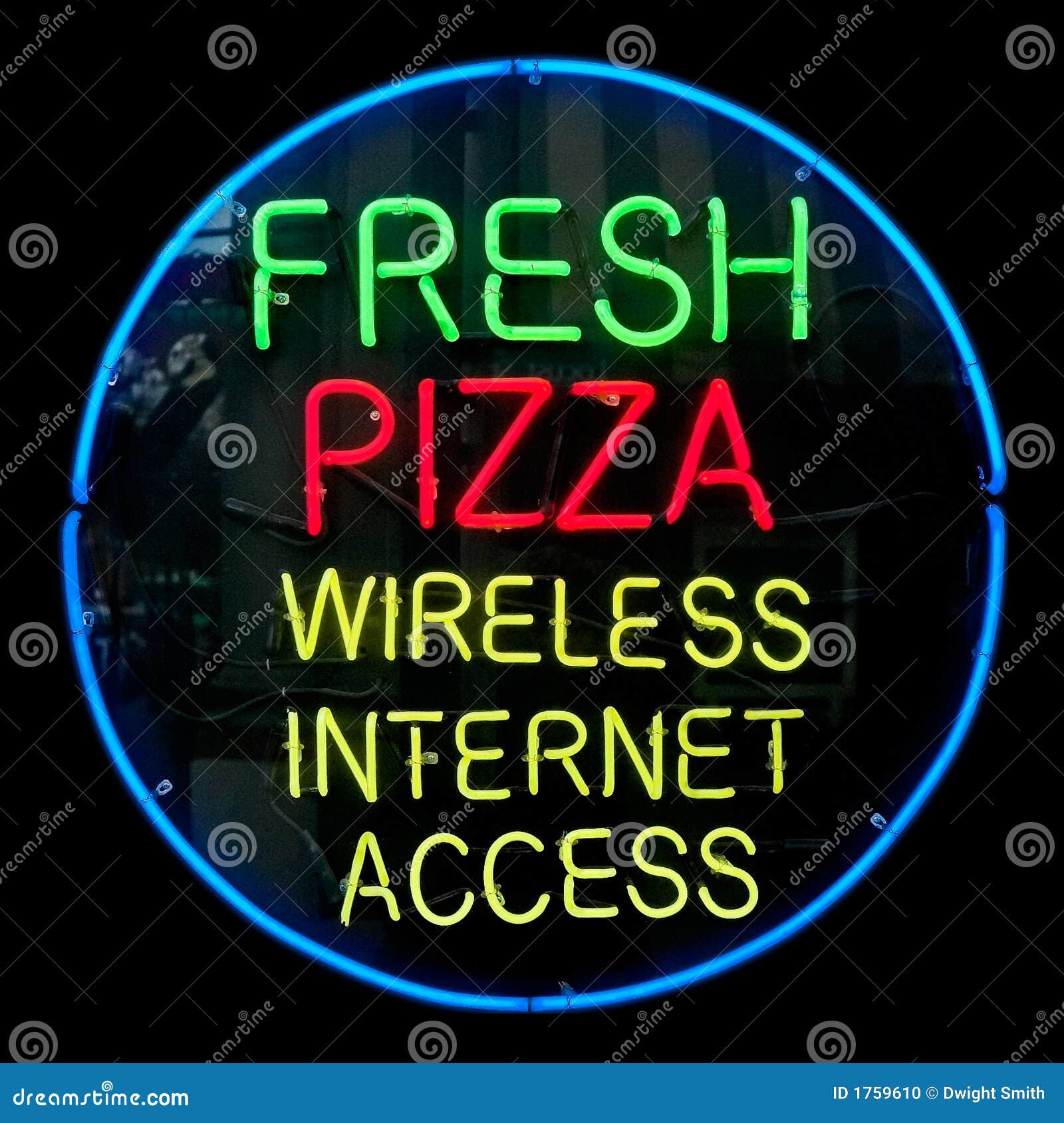 Fresh Pizza stock photo. Image of advertisement, sign - 1759610