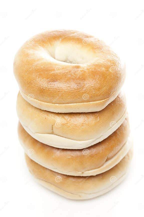 A fresh plain bagel stock photo. Image of tasty, health - 20198402