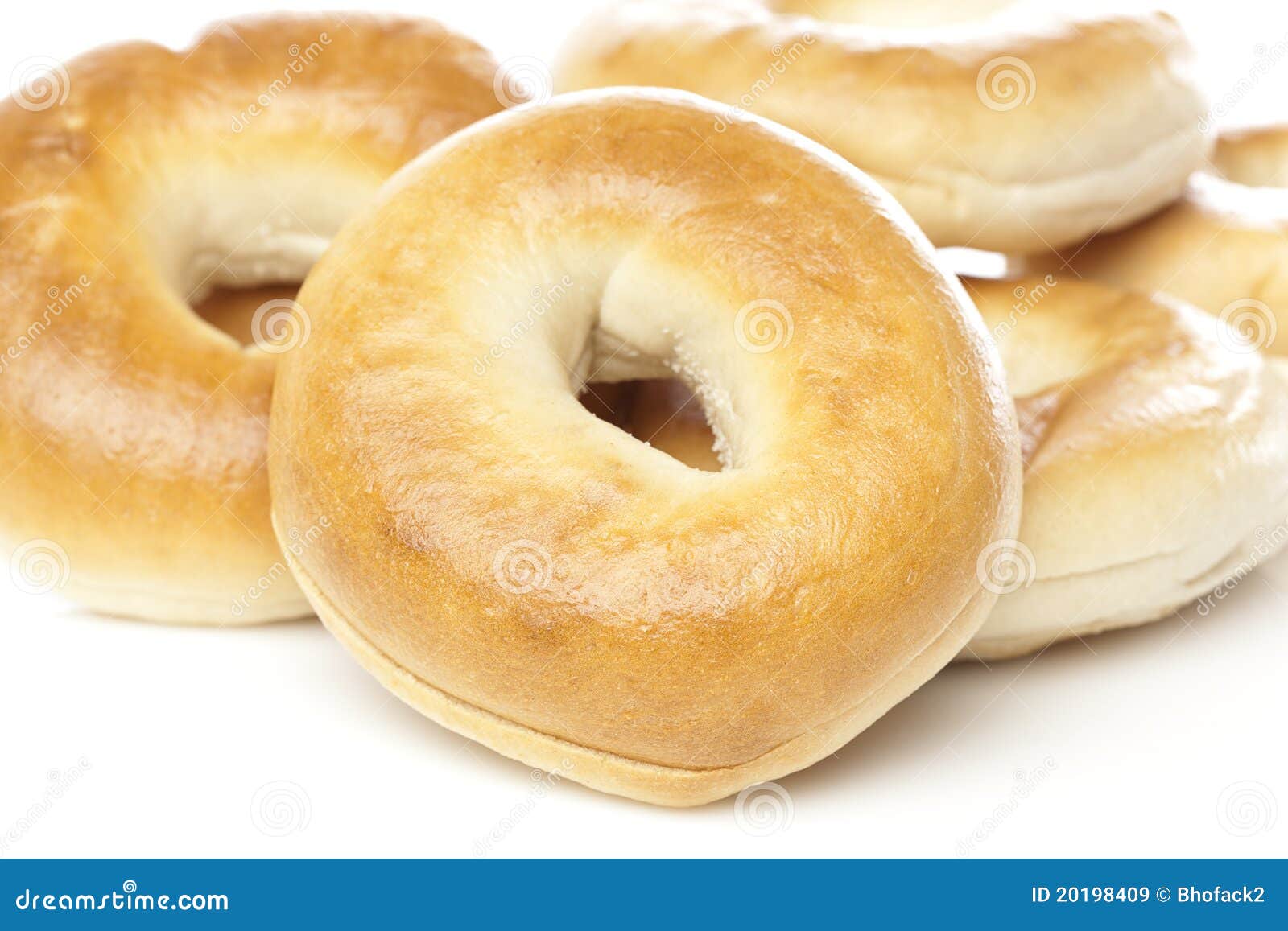 Plain Bagel Spread With Cream Cheese And Chives, Bite Missing. I ...