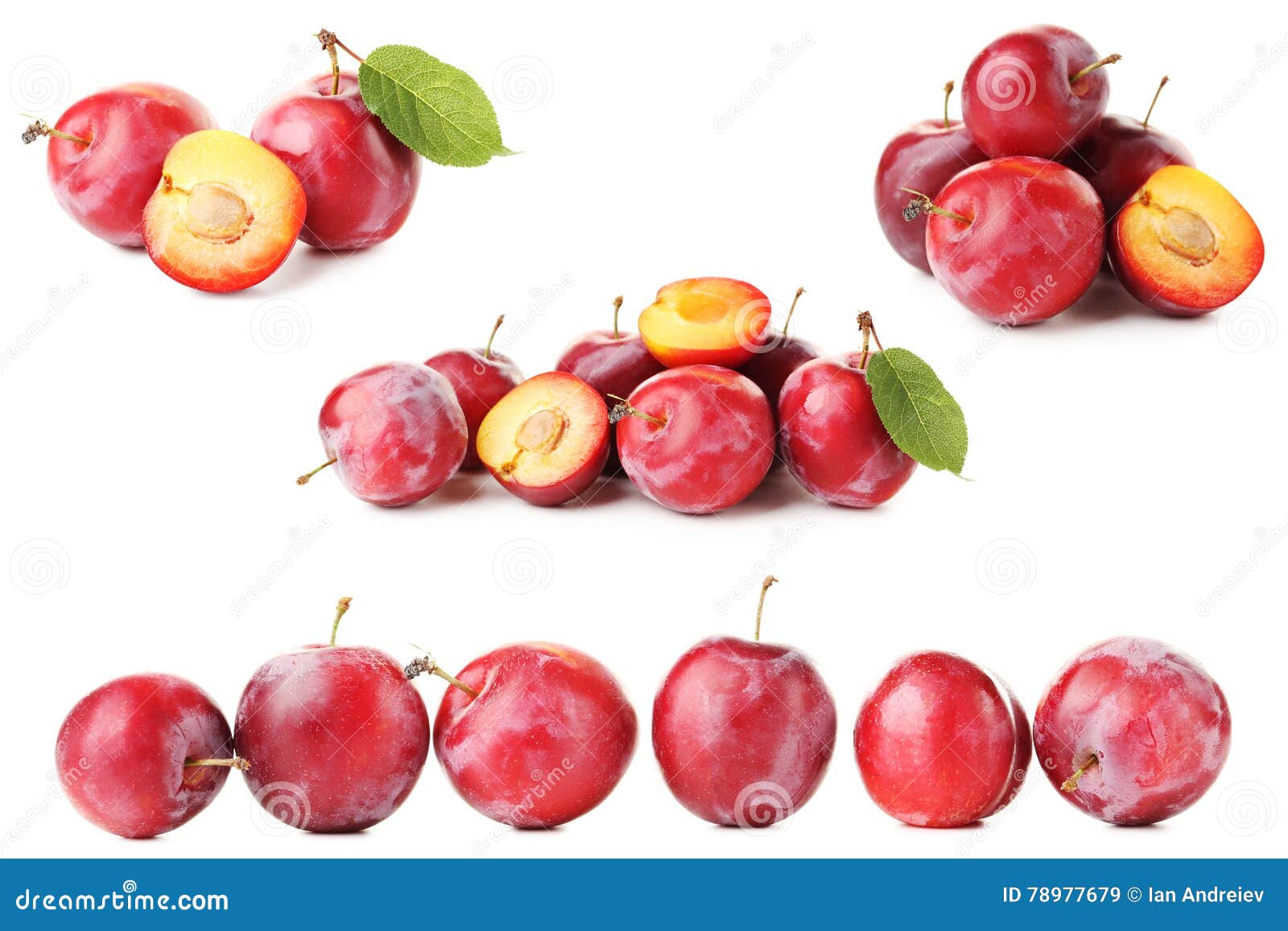 Fresh plums stock image. Image of berry, dessert, delicious - 78977679