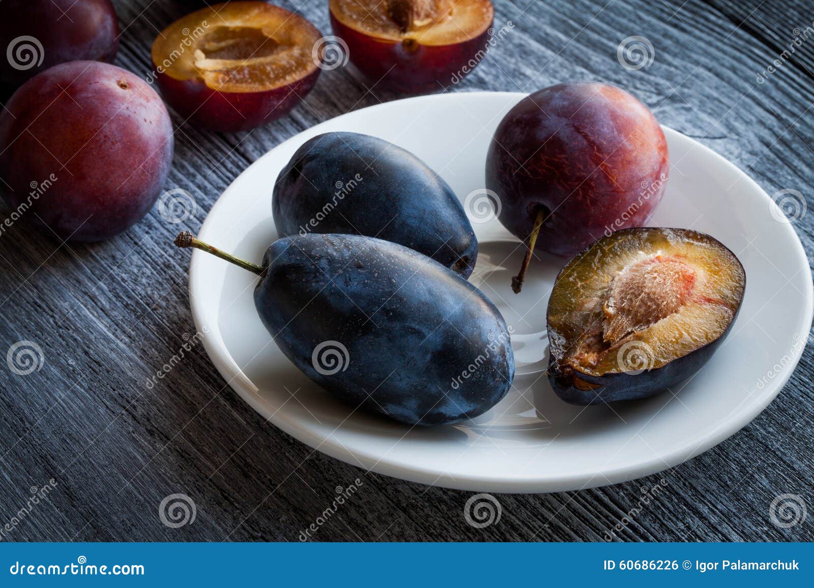 Fresh plums stock photo. Image of dessert, fresh, food - 60686226