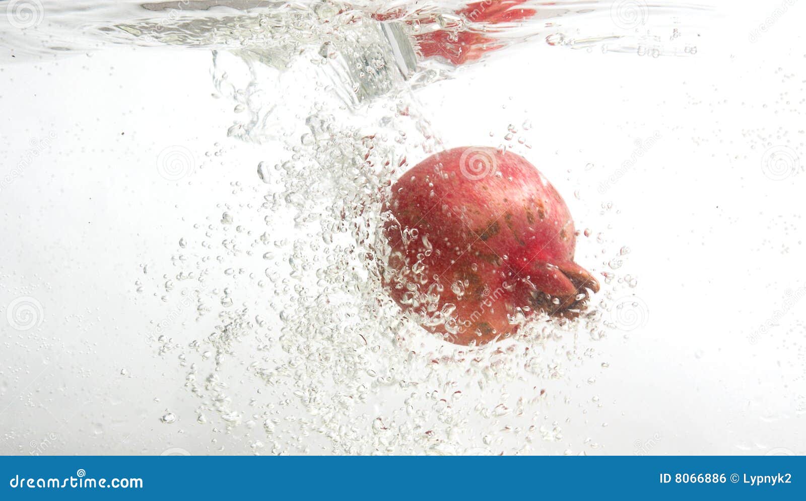 Fresh Pomegranate in Water. Stock Photo - Image of lifestyles ...