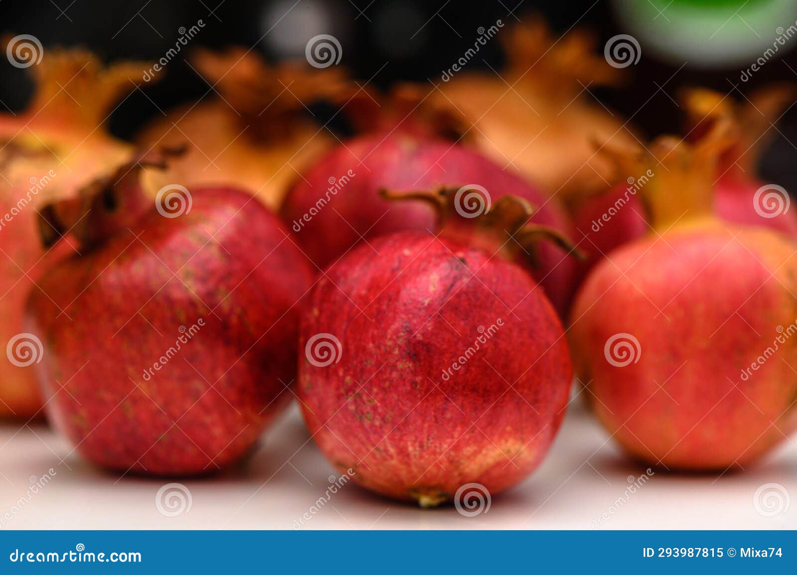 Fresh Pomegranates Food Photography Studio Light 3 Stock Image - Image ...