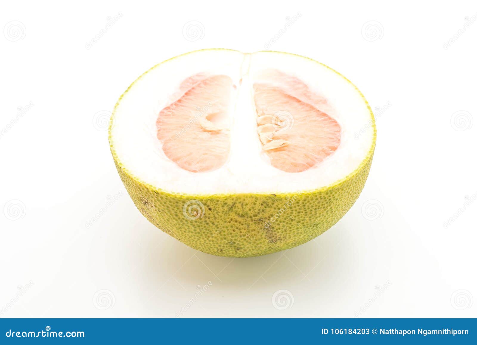 Fresh Pomelo on White Background Stock Image - Image of peeled, organic ...