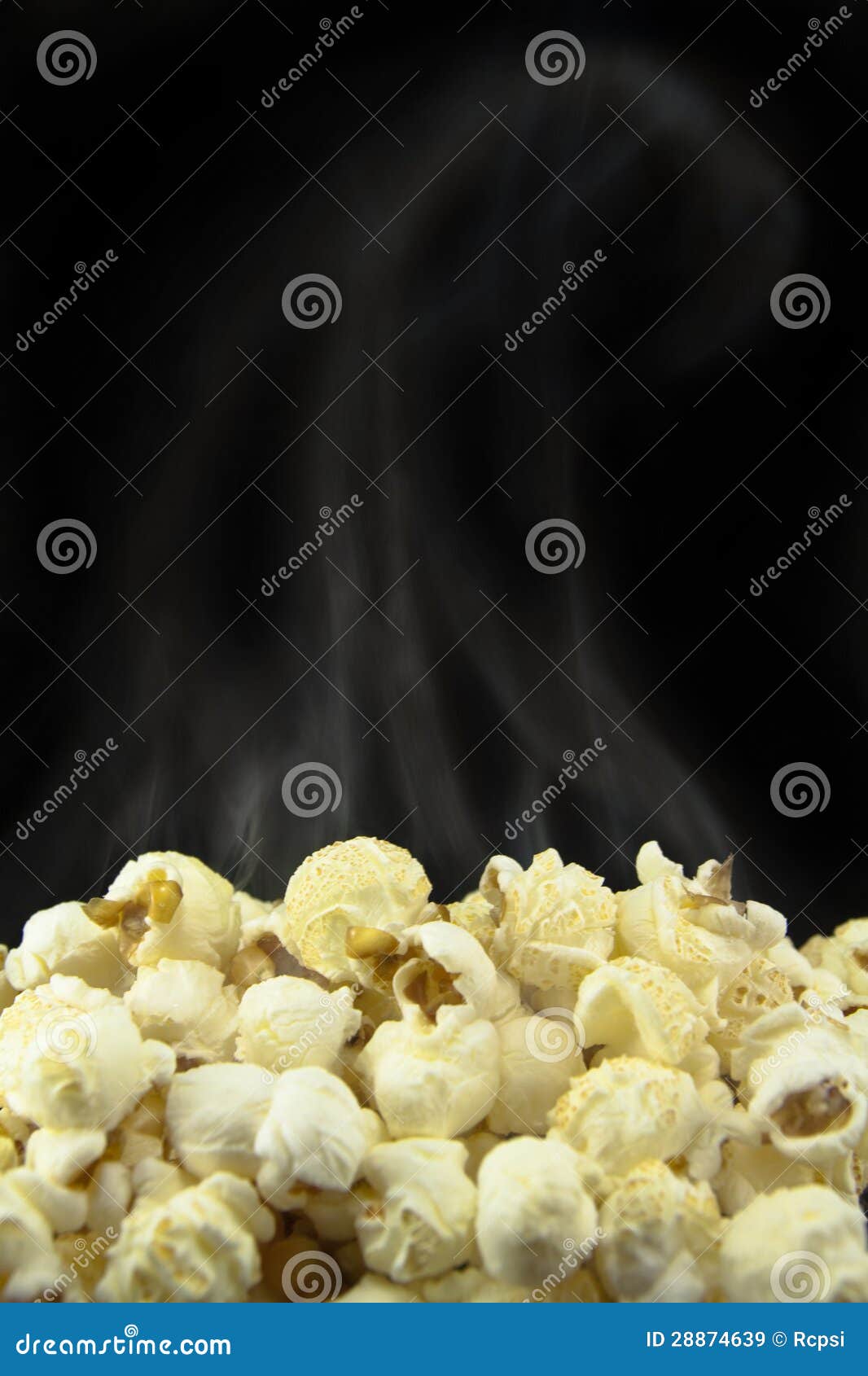 Fresh Popcorn stock image. Image of vapor, smoke, snack - 28874639