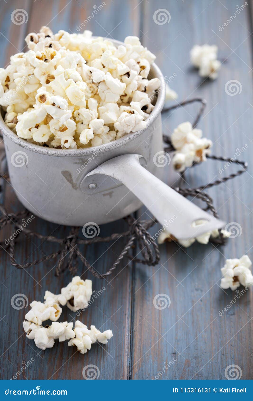 Fresh Popcorn stock image. Image of corn, bowl, full - 115316131