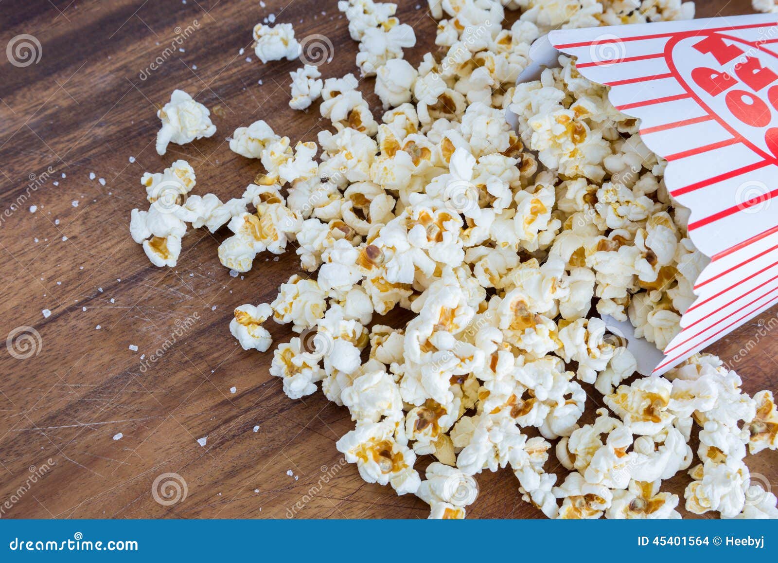Fresh Popcorn stock photo. Image of table, container - 45401564