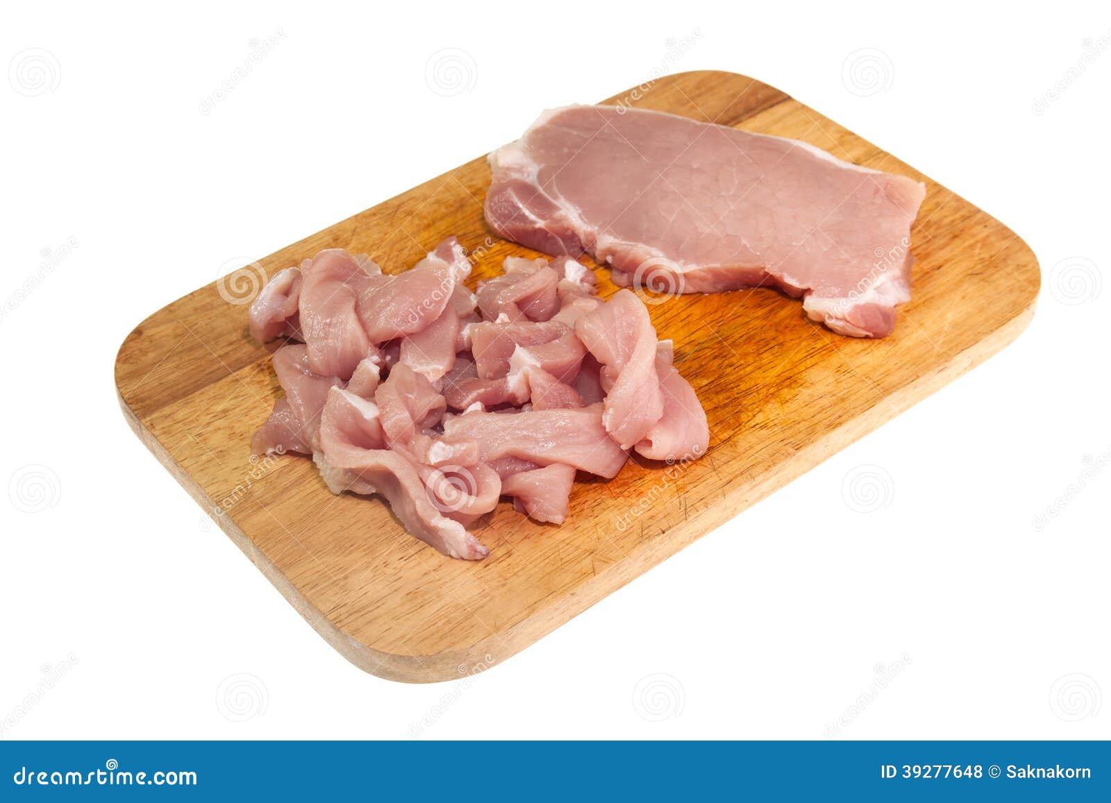Fresh pork meat stock photo. Image of isolate, meat, board - 39277648
