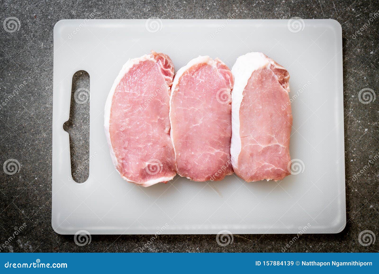Fresh pork raw stock image. Image of fillet, bloody - 157884139