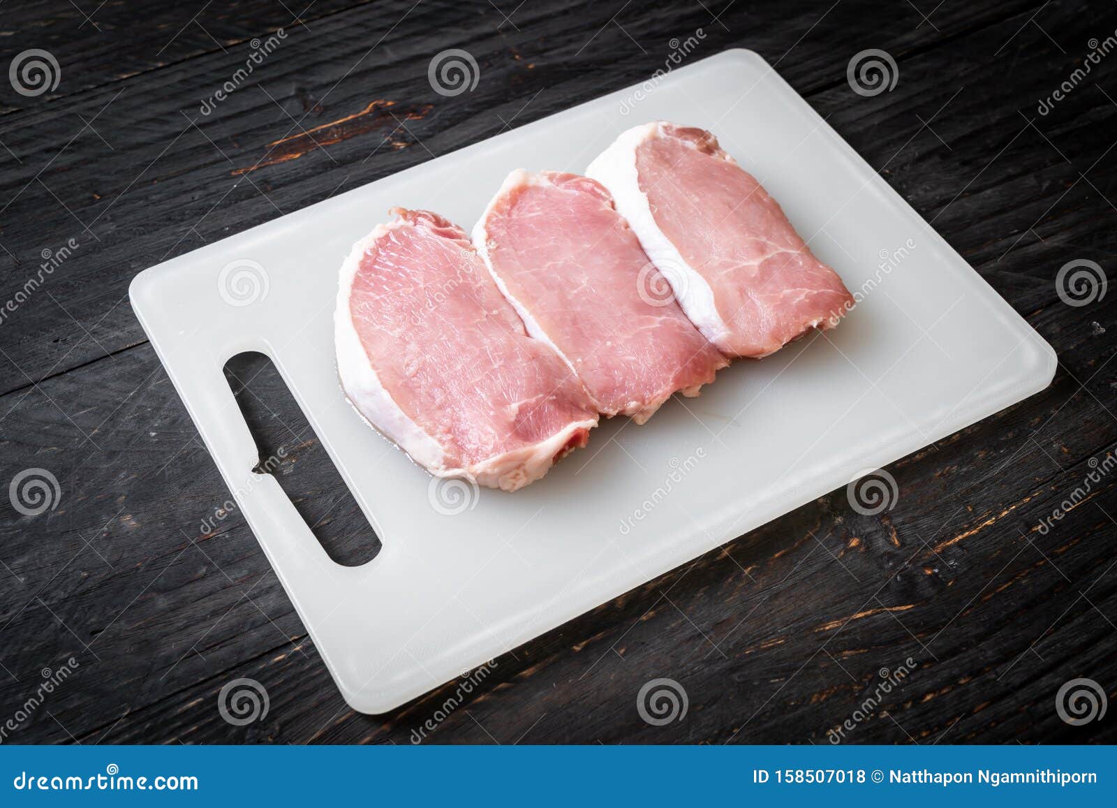 Fresh pork raw stock photo. Image of ingredients, barbecue - 158507018