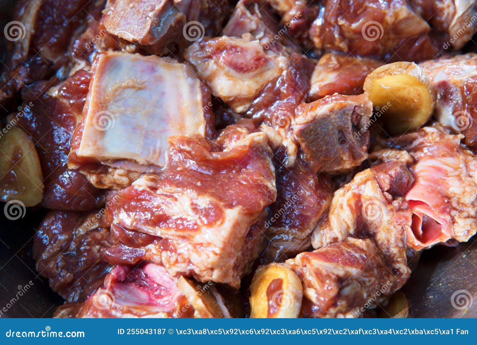 Fresh Pork Ribs in Marinating Stock Image - Image of life, still: 255043187