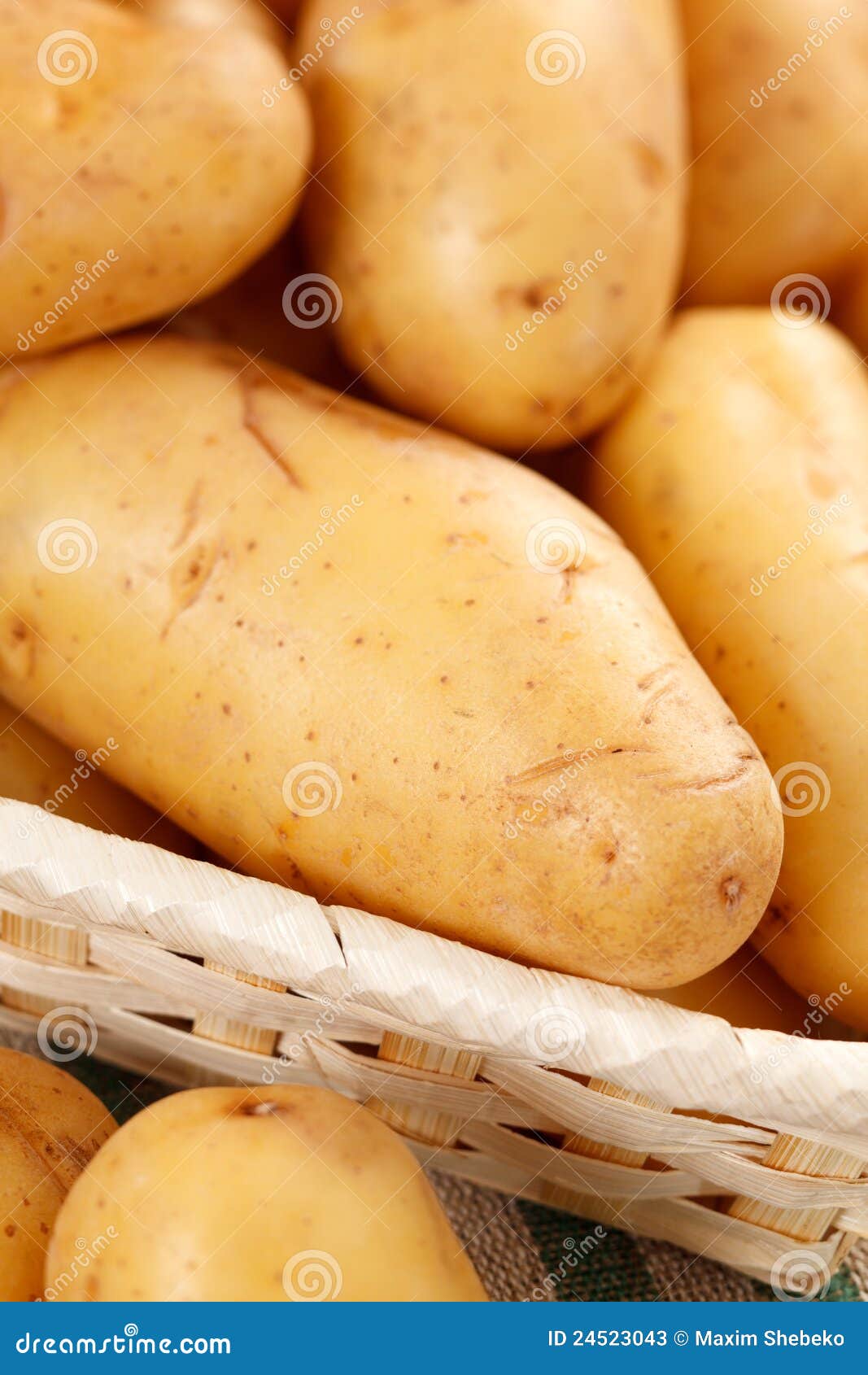Fresh potatoes stock image. Image of harvest, spilled - 24523043