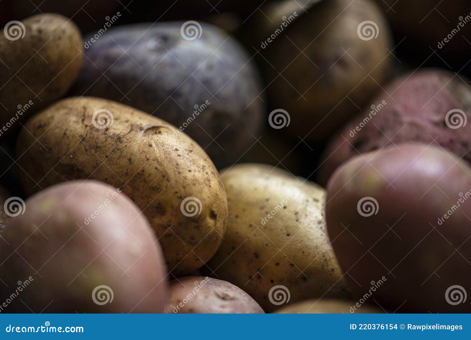 Potatoes Root Vegetable Food Pile Heap Starchy Tuber Of Plant Solanum ...
