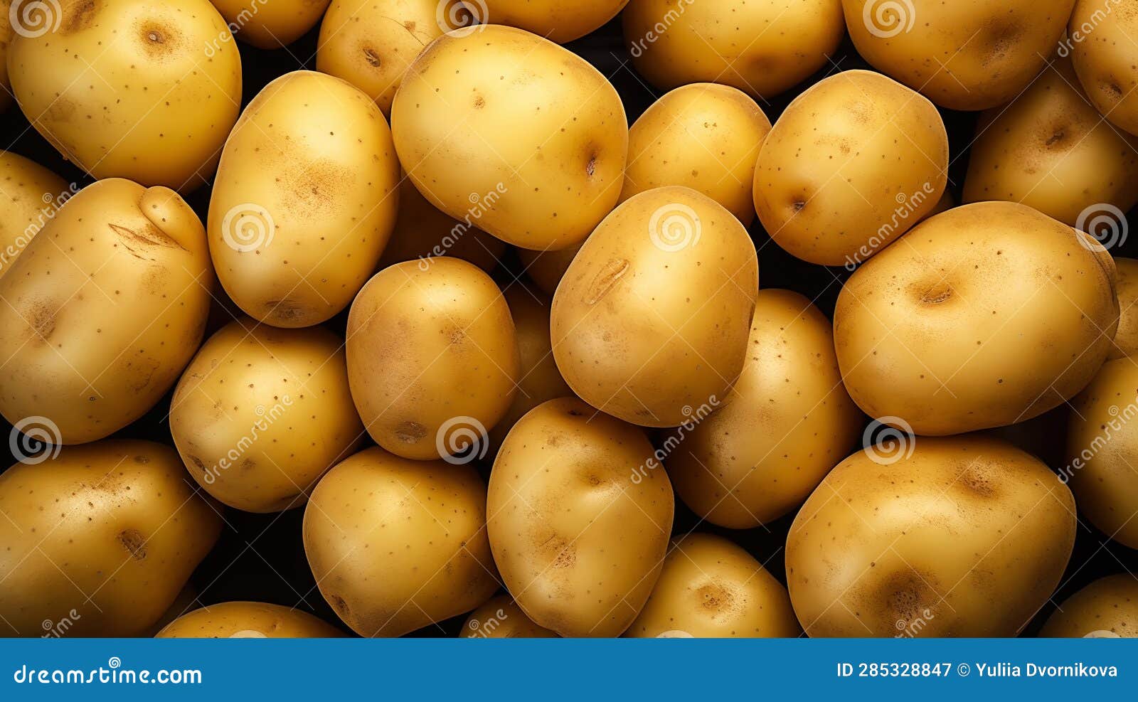 Fresh Potatoes with Water Drops Background. Vegetables Backdrop Stock ...