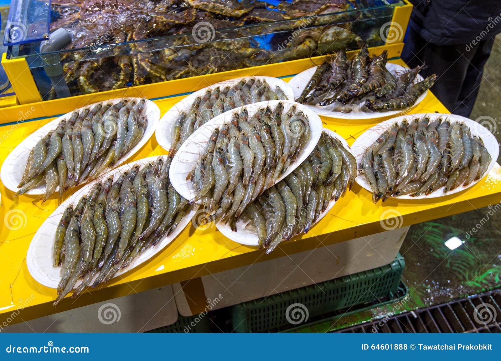 Fresh Prawn in the market. stock photo. Image of prawn - 64601888