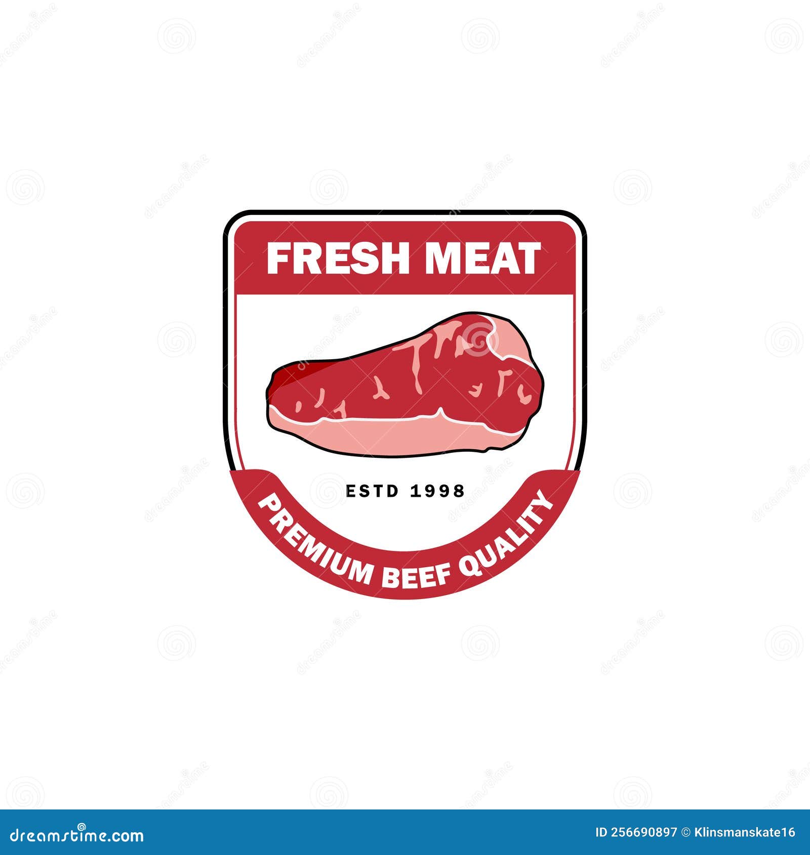 Fresh Premium Meat Logo Concept Design Stock Vector - Illustration of ...