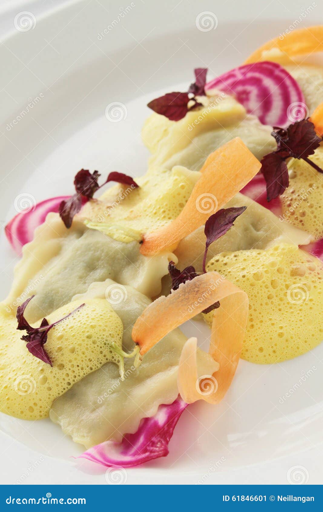 Fresh Prepared Ravioli Meal Stock Image - Image of pasta, foam: 61846601