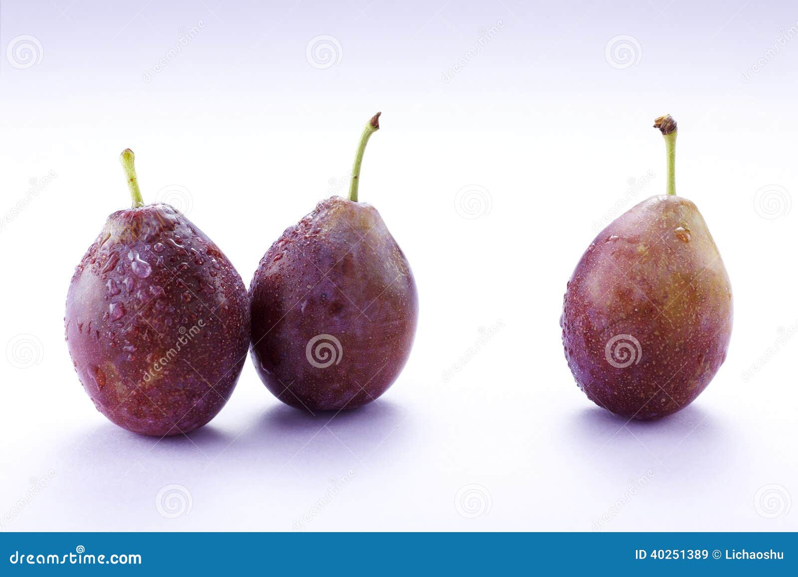 Fresh Prunes stock image. Image of studio, healthy, apples - 40251389